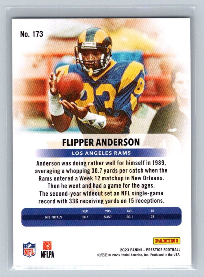 2023 Panini Prestige Flipper Anderson #173 Los Angeles Rams | eBay