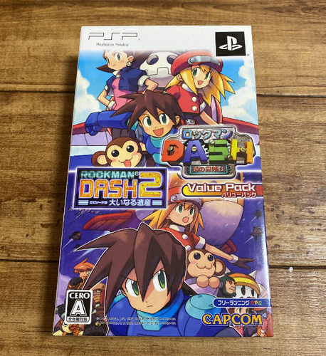 Rockman DASH 1 + 2 Value Pack PSP Mega Man Legends NTSC-J Confirmed ...