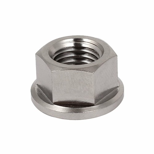 21.8mm Serrated Flange Hex Lock Nuts Thread Car Body Hardware Titanium ...