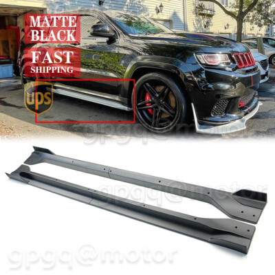 For Jeep Grand Cherokee SRT8 WK2 / Trackhawk 12-21 Side Skirt Extension ...