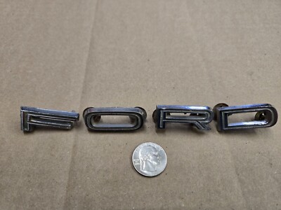 Ford OEM 1968 1969 Falcon Front Hood Letter Lettering Emblem Badge C80B ...