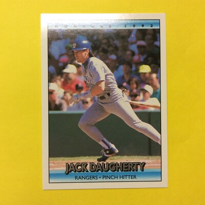 1992 Donruss #569 Jack Daugherty Texas Rangers | eBay