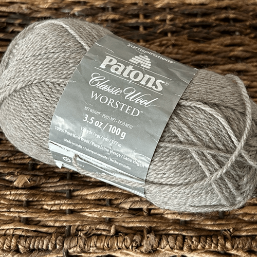 Patons Classic Worsted Wool, Natural Mix Soft Brown Gray Pure 00229 ...