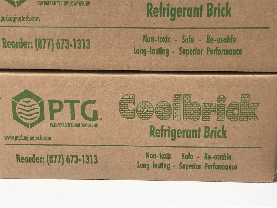 PTG Coolbrick Refrigerant Brick Shipping Packing Ice Pack Non Toxic 32 ...