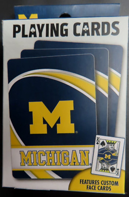 Michigan Wolverines Playing Cards. Full deck including Jokers NEW NCAA ...