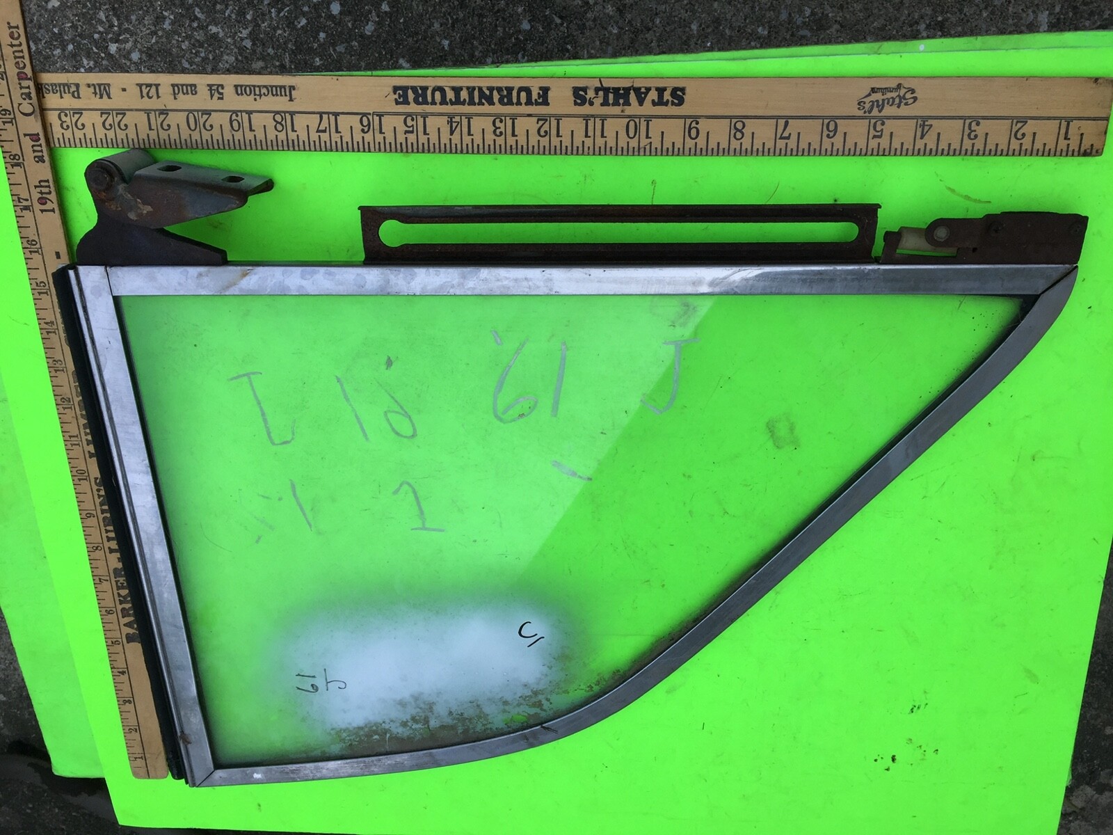 Studebaker convertible, 1961 to 1964, right, rear window. Item: 12550c ...