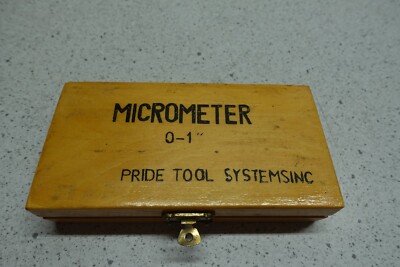 Pride Tool Systems 0-1" Micrometer .0001 Increment in Box NEW | eBay