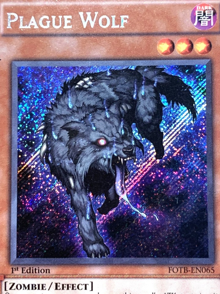 yugioh Plague Wolf FOTB-EN065 Secret Rare 1st Edition near mint | eBay