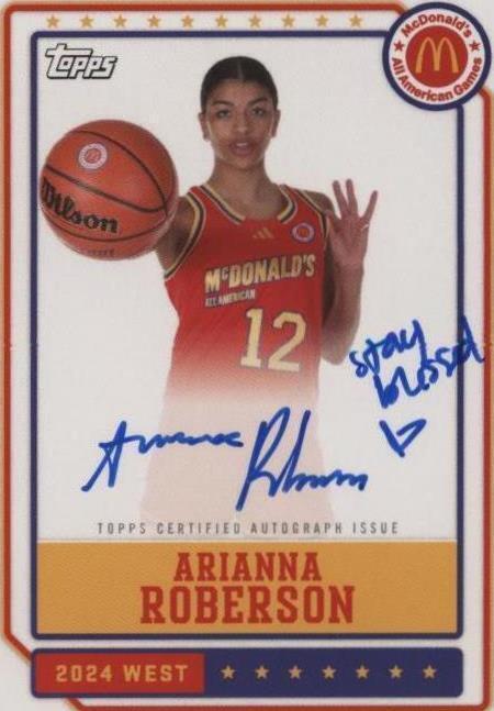 2024 Topps Chrome Mcdonald's All American - Event Autographs Arianna ...