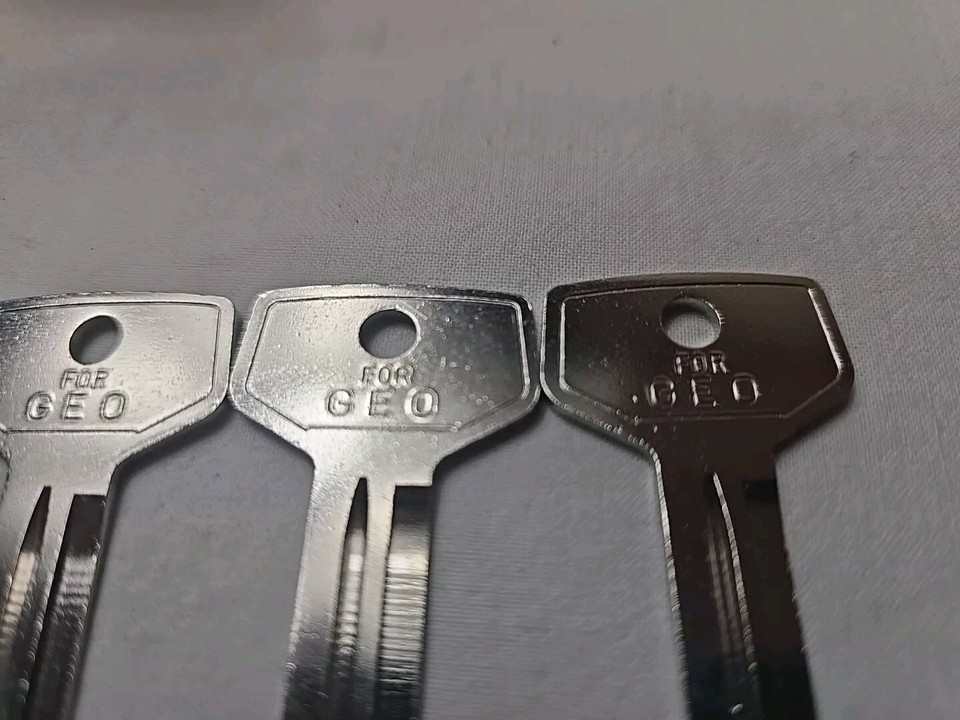 3 Key Blanks LOT New Old Stock Ilco X184 X 184 EZ B65 89, Metro,1990 ...