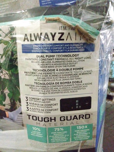 Sealy Alwayzaire Tough Guard 18 Airbed Queen - Open Box - Tested - Free ...