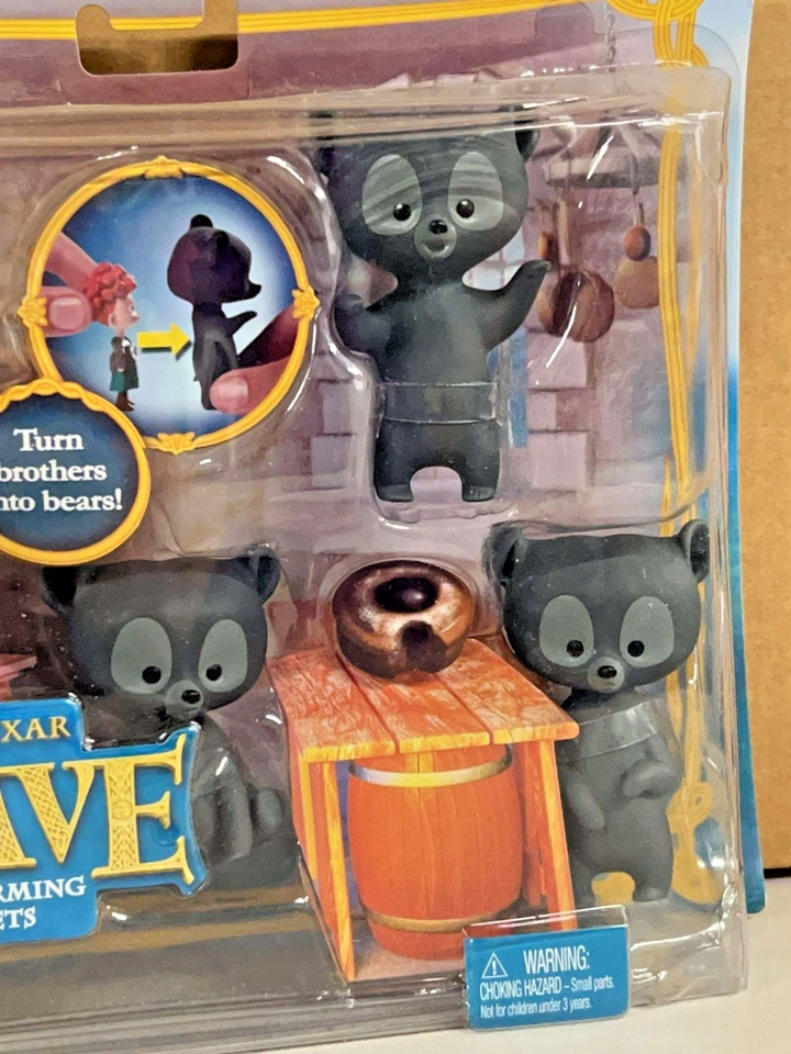 DISNEY PIXAR BRAVE TRANSFORMING TRIPLETS, BEARS MERIDA 2011 | eBay