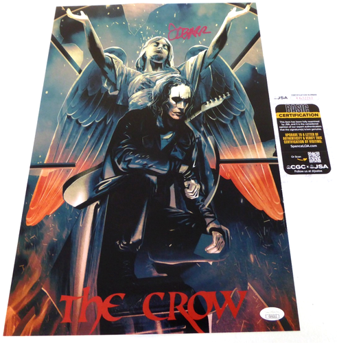 James O'Barr Signed 12x18 "The Crow" Artwork Photograph, Eric Draven ...