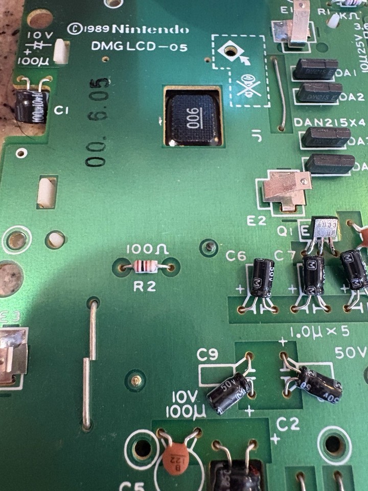 1989 Original Game Boy DMG-01 Screen Front Motherboard LCD OEM for ...