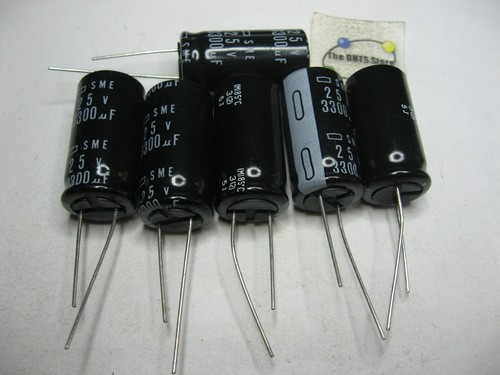 Electrolytic Capacitor Nippon Chemi-Con SME 3300uF 25V 85C Radial NOS ...