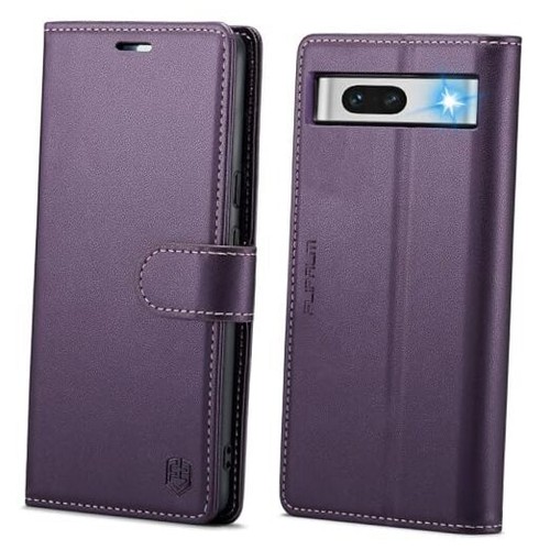 for Google Pixel 8a Wallet Case with RFID Blocking Credit Card Holder, Purple | eBay