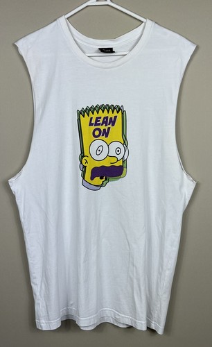 Goat Crew Bart Simpson 'Lean On' Tank - Size Large | eBay Australia