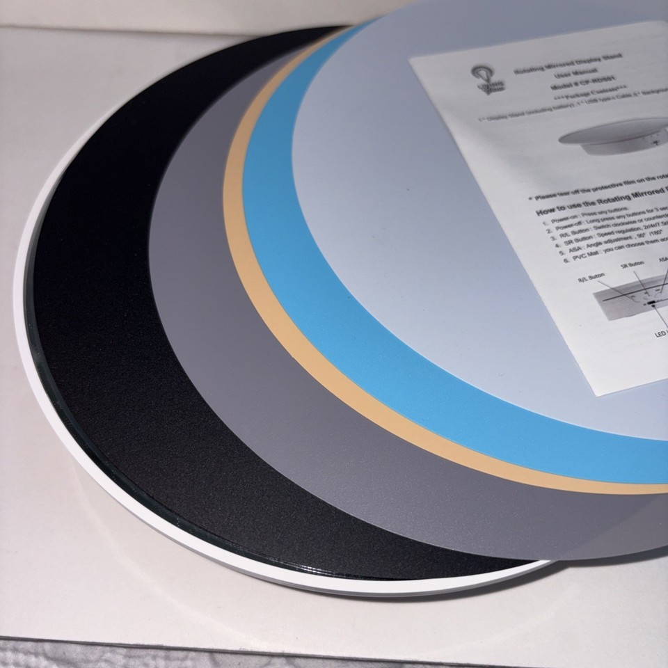 Motorized Rotating Display Stand, 7.87inch /17.6lbs Load, 360 Degree ...