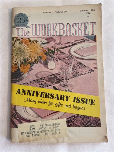 1959 October THE WORKBASKET Magazine, Anniversary Issue (MH107) | eBay