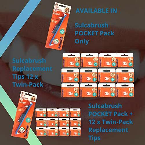 4 Sulcabrush Replacement Tip Refills. 2 2-packs of Sulca Brush Tips for ...