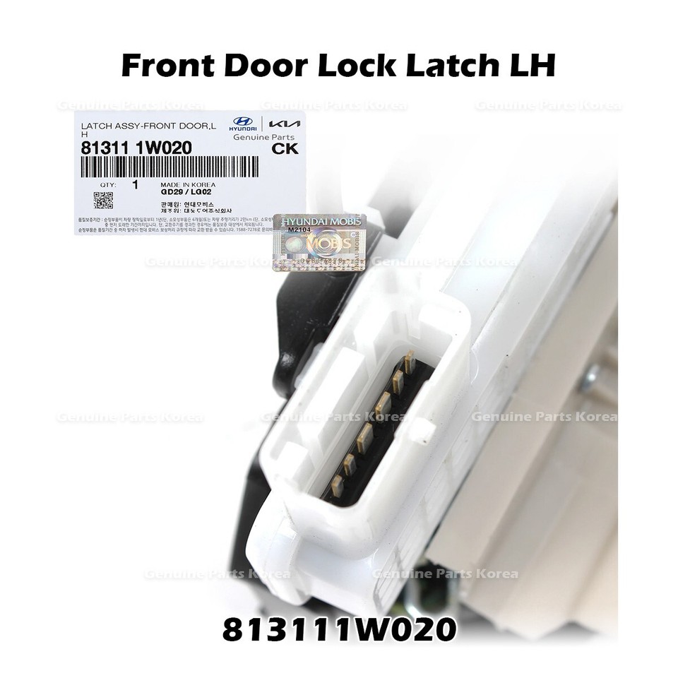 ⭐Genuine⭐ Front Door Lock Latch LH 813111W020 for Kia Rio | eBay