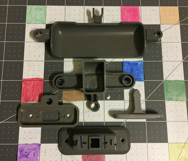 Samsung Dryer Door Handle Lever Assembly DC61-03324 DC97-16970B DV7000H ...