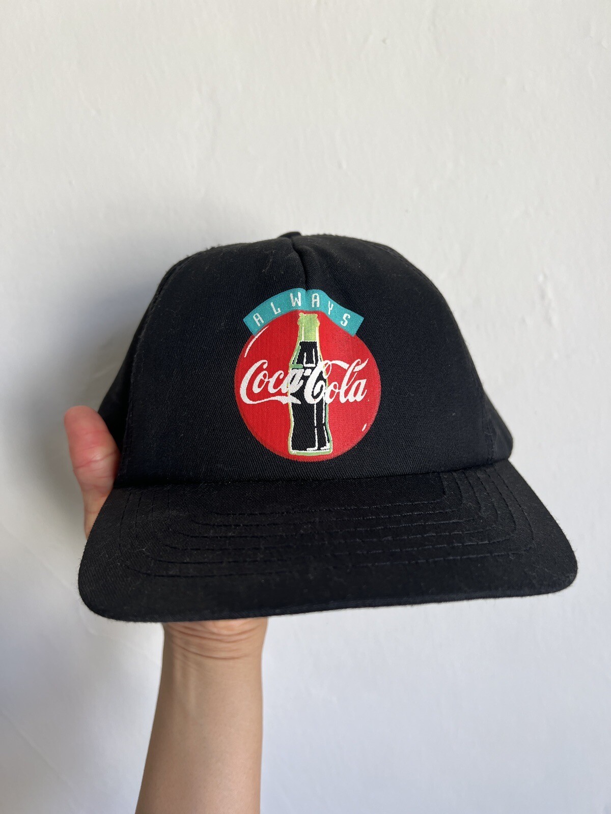 Vintage Coca Cola Hat Snapback Baseball Cap Mens Blac… - Gem