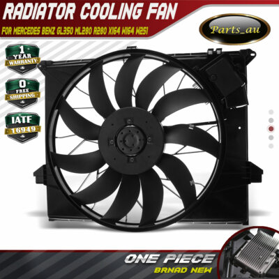 Radiator Cooling Fan for Mercedes Benz GL350 ML280 X164 W164 1645000093 ...