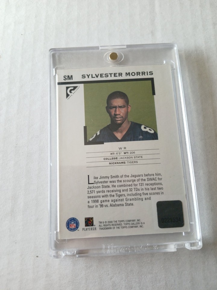 Sylvester Morris 2000 Topps Gallery AUTOGRAPHS RC #SM AUTO JACKSON ...