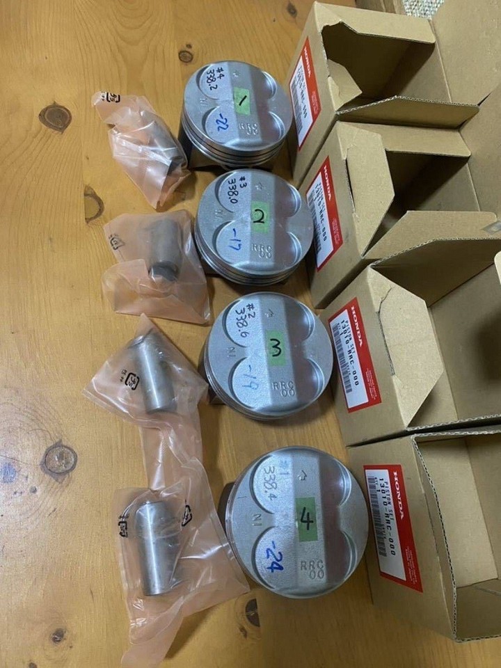 2007-2011 HONDA Civic Type R FD2 K20A K20Z Piston Set of 4 Pcs | 13010 ...