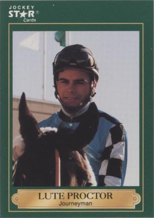 1991 Horse Star Jockey Star Cards - Lute Proctor #162 for sale online ...