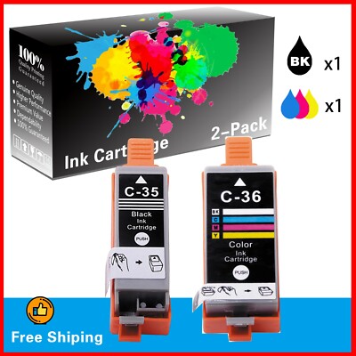 2 Pack PGI35 CLI36 Ink Cartridge for Canon PIXMA Mini320 Printer | eBay