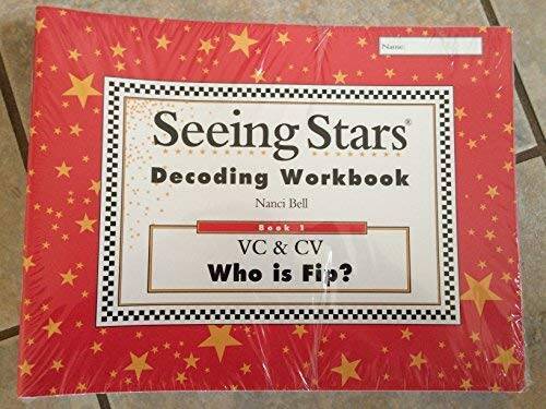 Seeing Stars Decoding Workbook Book 1 - Paperback By Nanci Bell - GOOD ...