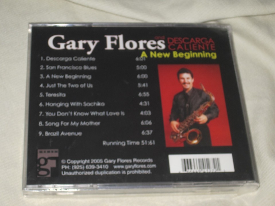 GARY FLORES & DESCARGA CALIENTE New Beginning (2005) CD NEW Jazz Saxophone Latin 666449412721 | eBay