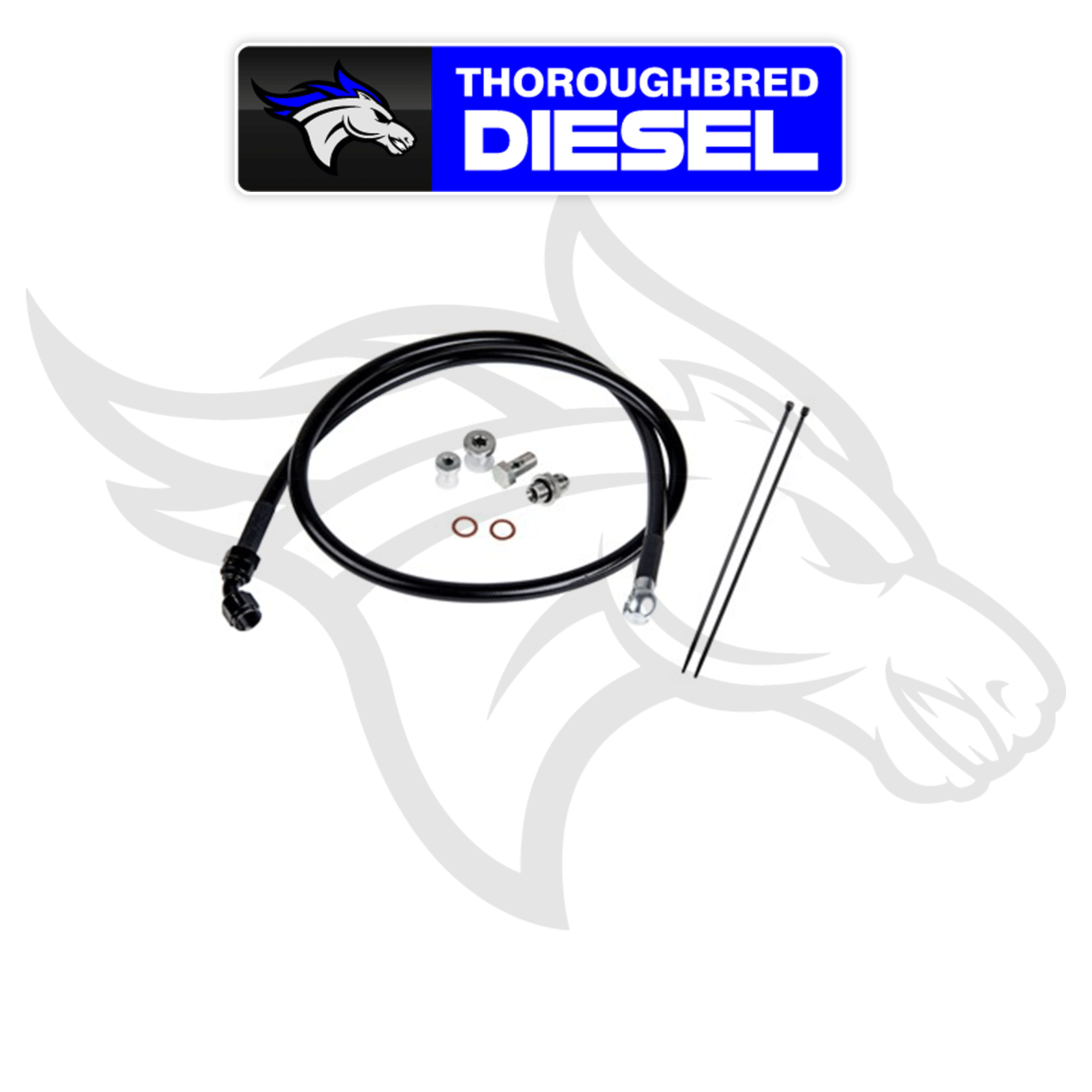 Fleece FPE-DTFL-0116 Remote Turbo Oil Feed Line Kit for 01-16 Duramax 6 ...