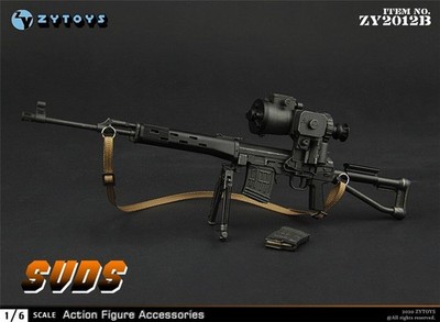 1/6 Scale Dragunov SVDS Sniper Rifle w/Thermal Rifle Scope - MINT IN ...