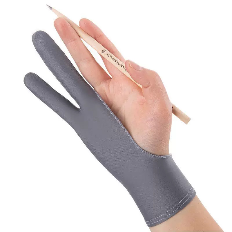 2x Digital Drawing Glove Smudge Guard Artist Glove Art Glove with Two ...