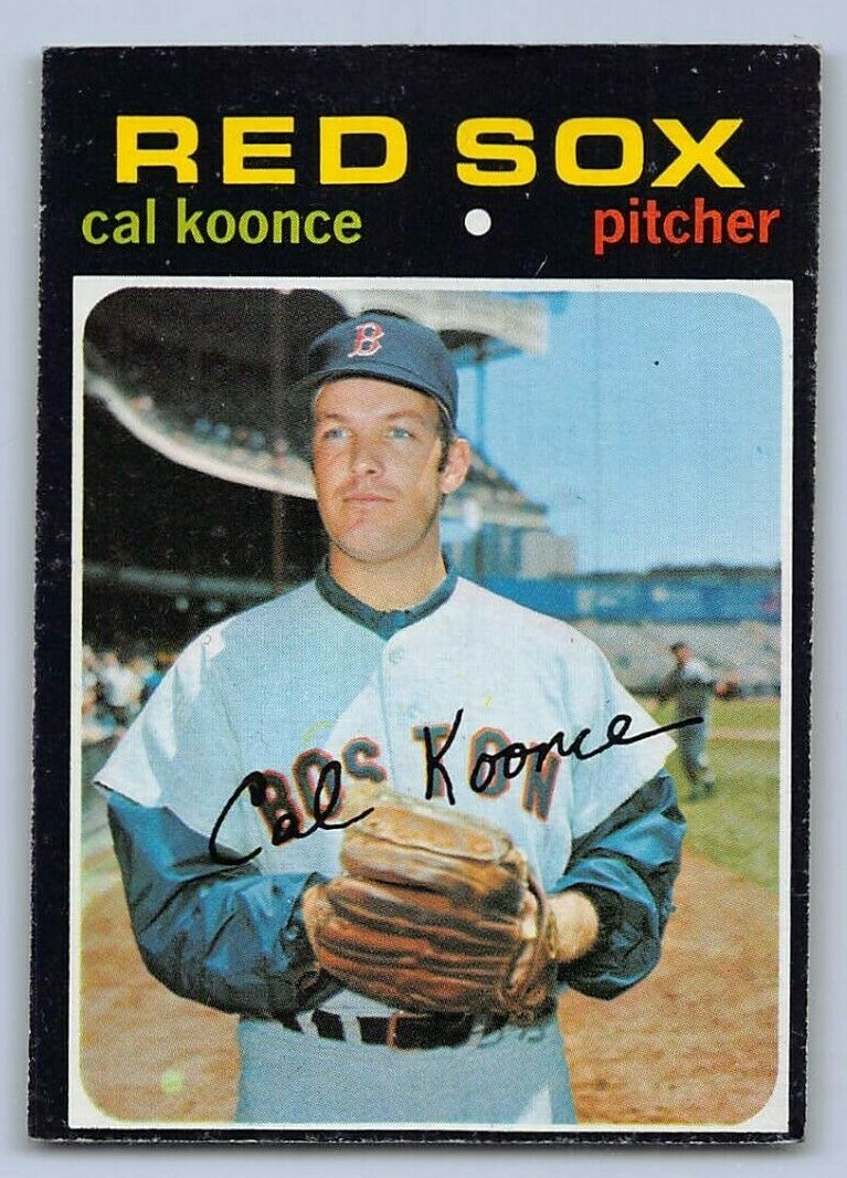 1971 CAL KOONCE - Topps Baseball Card # 254 - BOSTON RED SOX | eBay