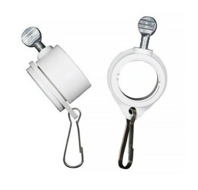 2 Pcs Flagpole ROTATING CLIPS Fit 1" Dia Flag Pole Tangle Free Mounting ...