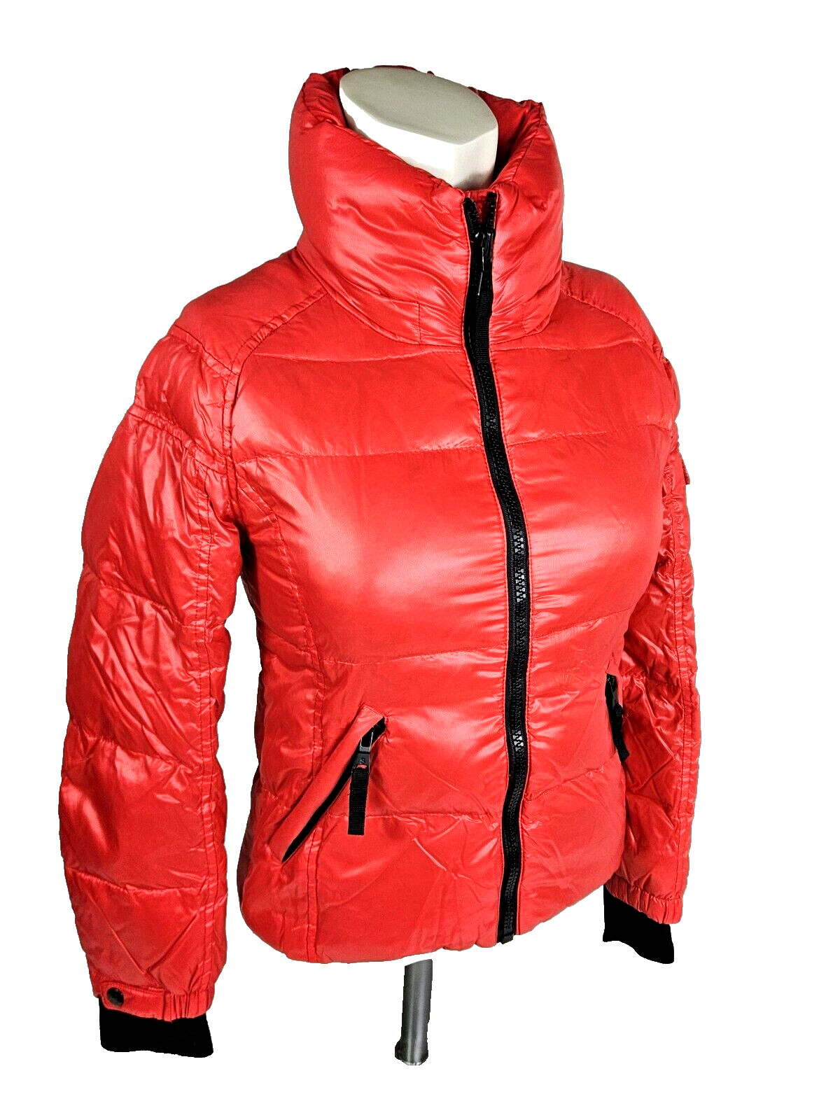 S13 NYC Bright Red Puffer Down Fill Jacket~ Ladies Si… - Gem