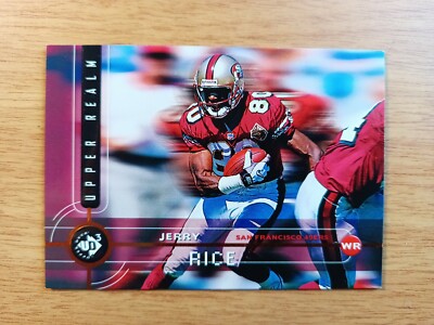 JERRY RICE 1998 UPPER DECK UD3 "UPPER REALM" INSERT FOOTBALL CARD-#UR20 ...