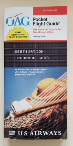 OAG Pocket Flight Guide, North America January 2000, pre-owned | eBay