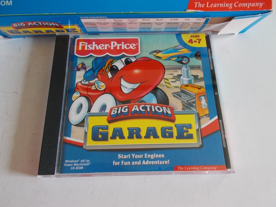 Fisher-Price Learning Co. Big Action Garage Kindergarten CD Rom Games ...