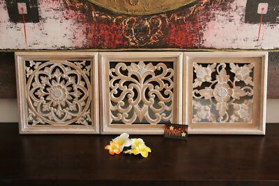 NEW Balinese Carved MDF/Wood Mandala / Tropical Wall Panels - Bali Wall ...