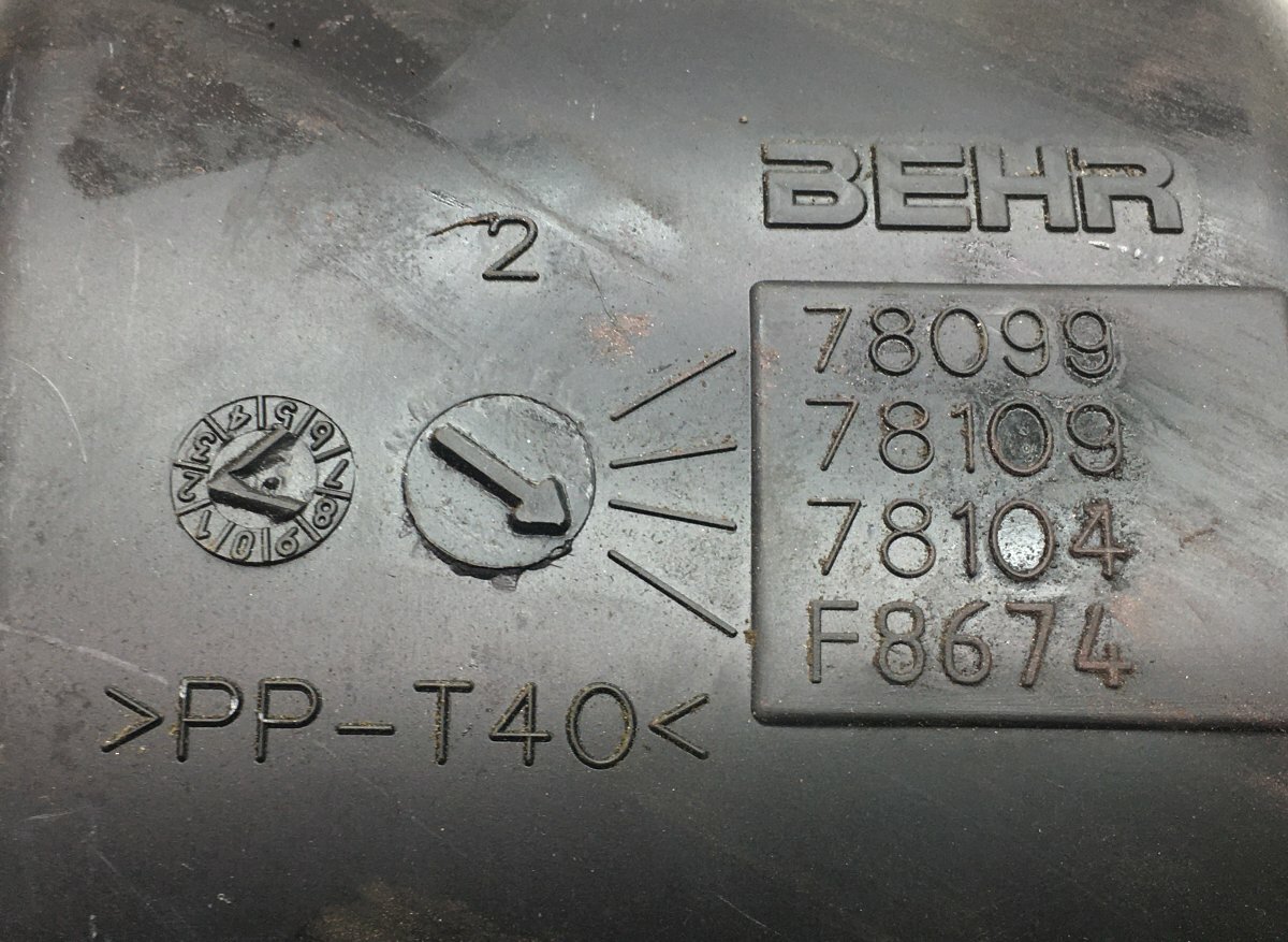 BEHR 20926019 + 20852837 Cabin Heating Cooling Fan Casing From VOLVO FM ...