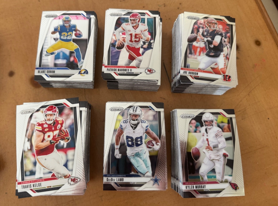SPRING CLEANING HUGE NFL CARD LOT 1000+ OF BASE, Inserts, AND PARALLELS ...