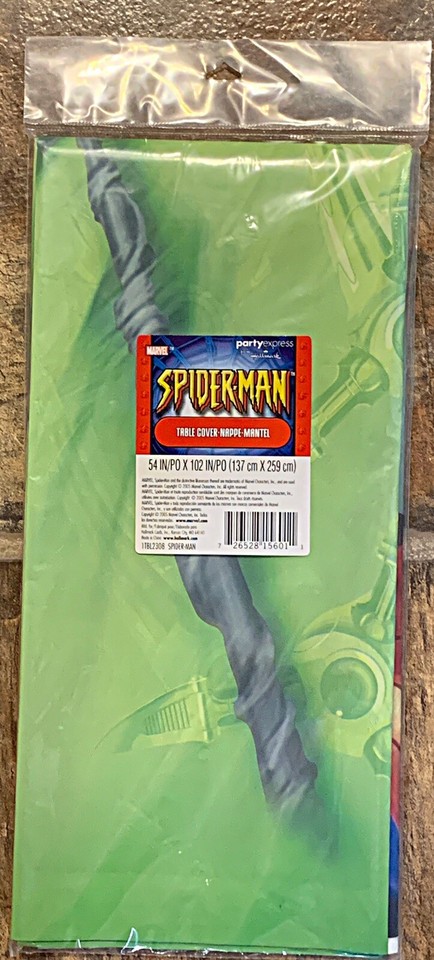 Spider Man Table Cover by Hallmark Plastic 54 x 102 | eBay