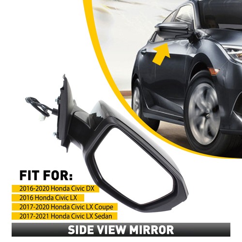 For Honda Civic Sedan 2016-2020 Black Right Side Mirror Power Heated ...