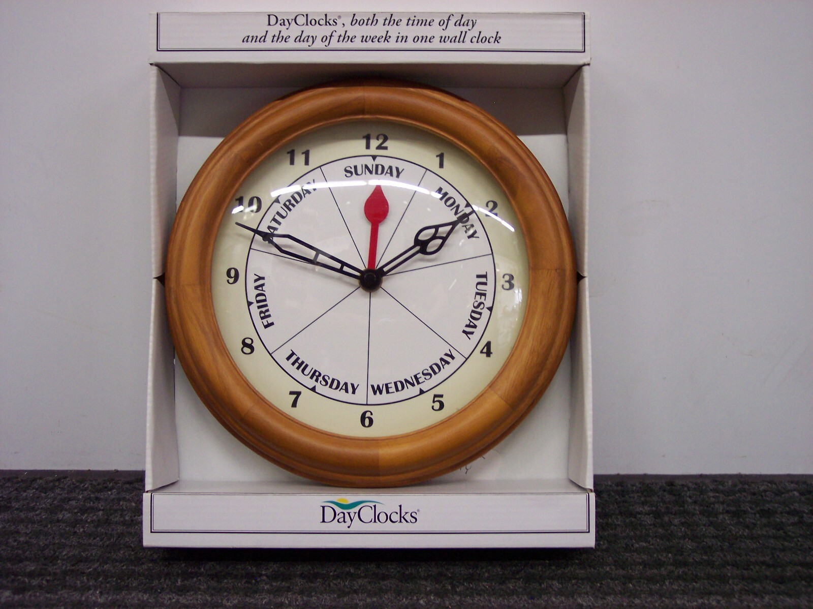 NEW 7 Day of Week Clock Date DAYCLOCK Retirement DAYCLOCKS RV ...