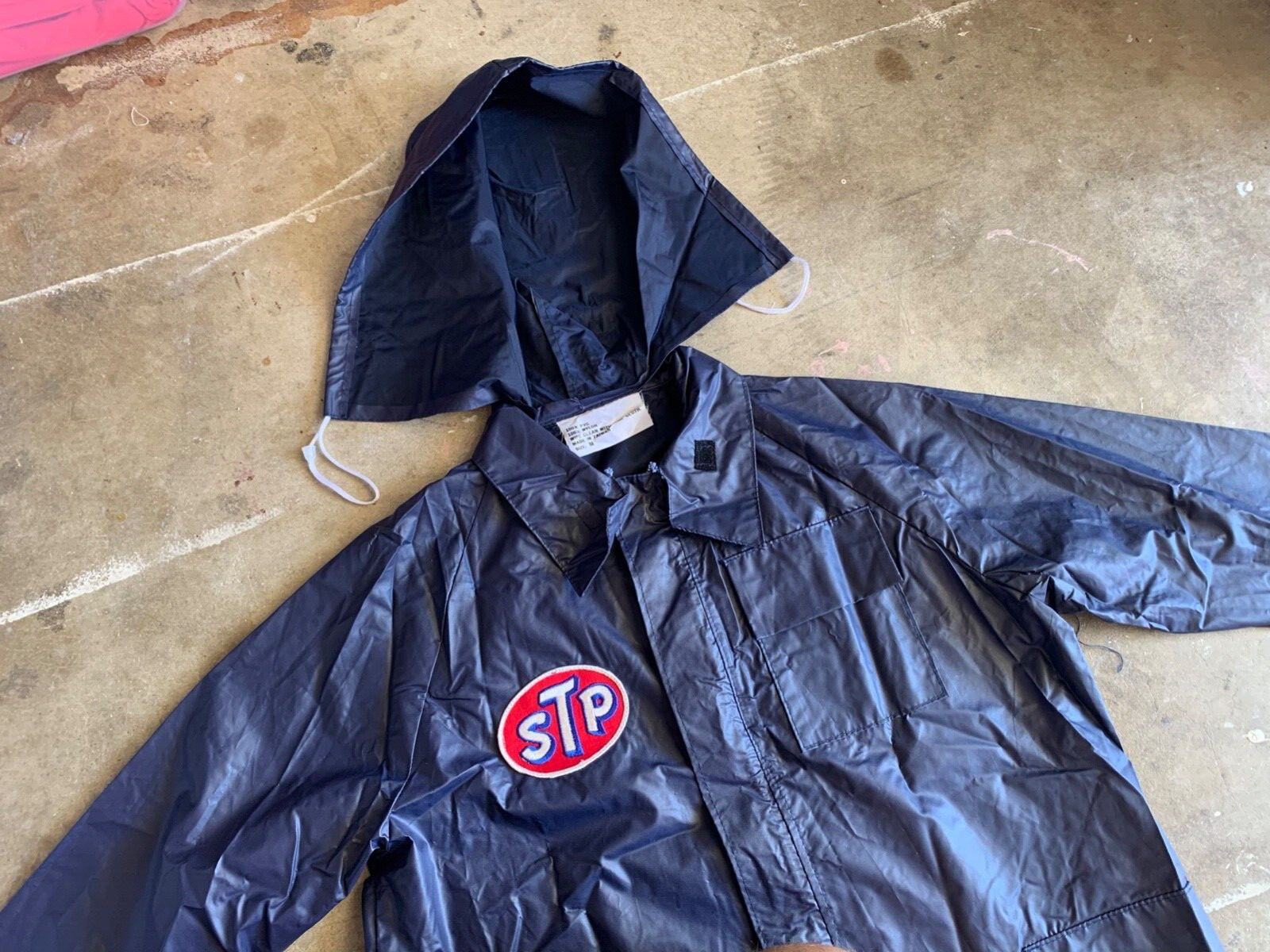 60s - 70s VINTAGE STP OIL TRENCH RAIN SLICKER RACING … - Gem